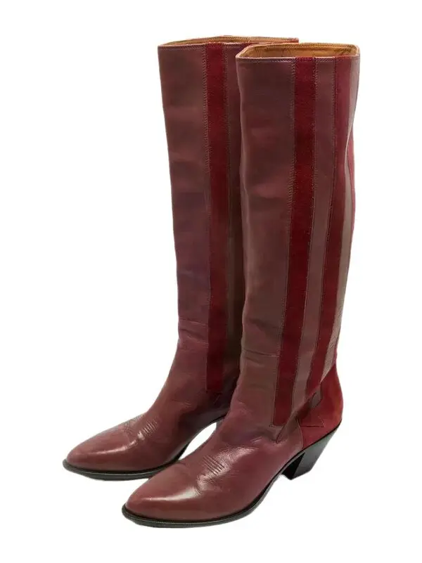GOLDEN GOOSE Pointed Toe Knee-length Boots - Red