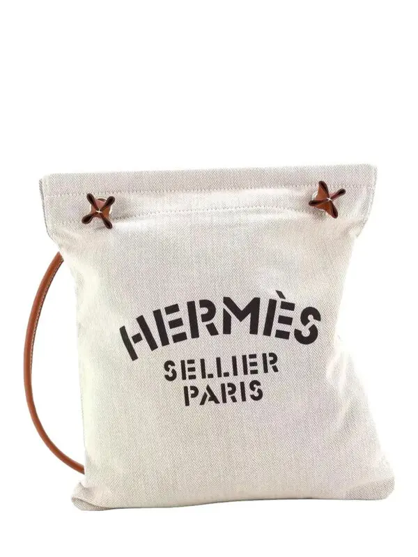Hermès Aline Bag Toile Mm Crossbody Bag - Neutrals