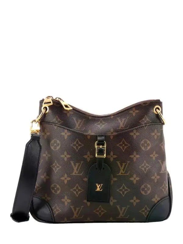 LOUIS VUITTON Monogram Canvas Odeon Nm Handbag - Brown