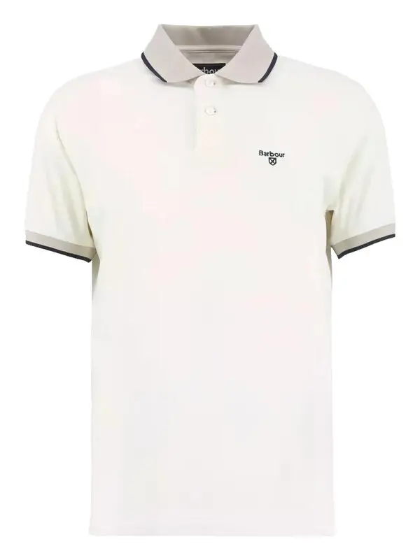 Barbour Logo-embroidered Tailored-fit Polo Shirt - Neutrals