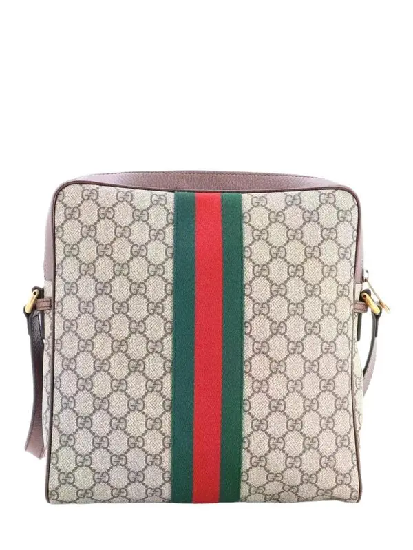 Gucci Ophidia Messenger Bag Gg Coated Canvas Medium - Brown