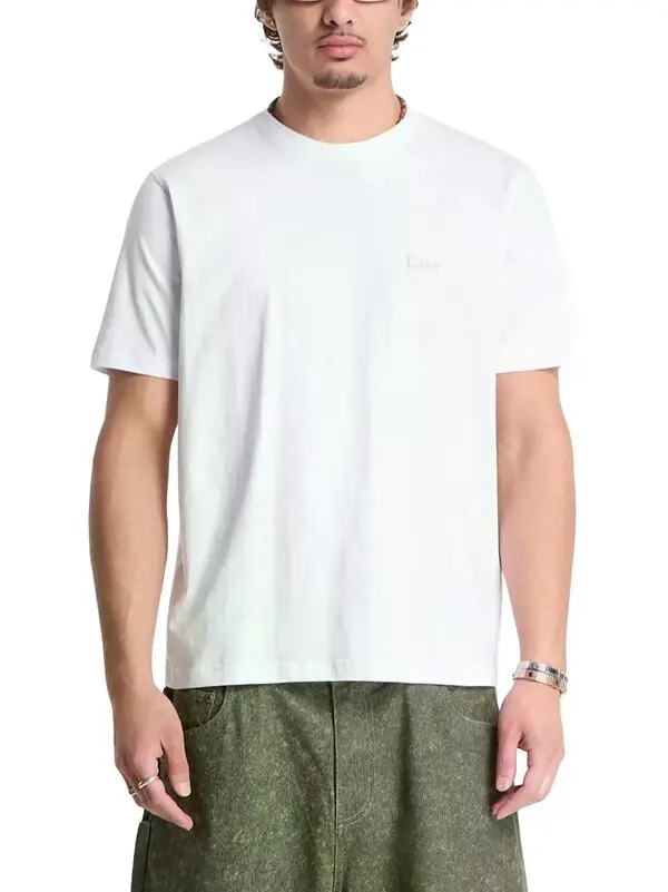 DIME Logo Embroidered Cotton T-shirt - White