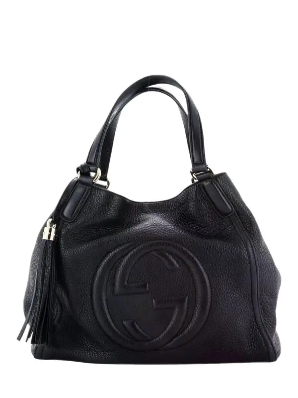 Gucci Soho Leather Shoulder Bag - Black