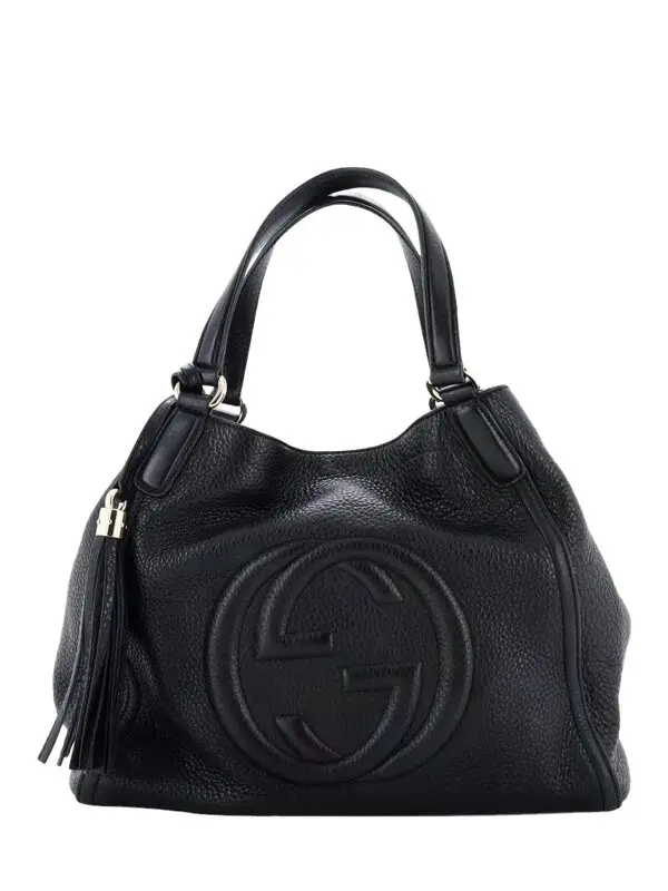 Gucci Soho Leather Shoulder Bag - Black