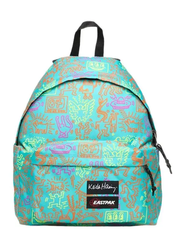 EASTPAK Day Pak'r Keith Haring-print Backpack - Blue