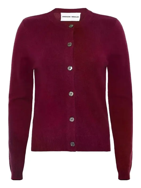 EMERSON RENALDI Burgundy Knitted Cardigan - Red