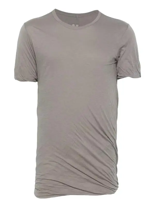 Rick Owens Double-layer Short-sleeve Cotton T-shirt - Grey