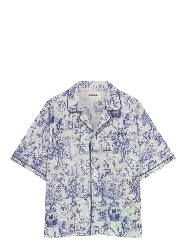 ROUGH. Printed Short-sleeve Shirt - White