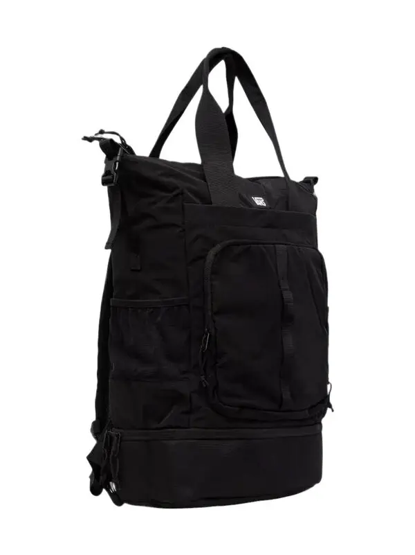 VANS Logo Patch Panelled Backpack - Black