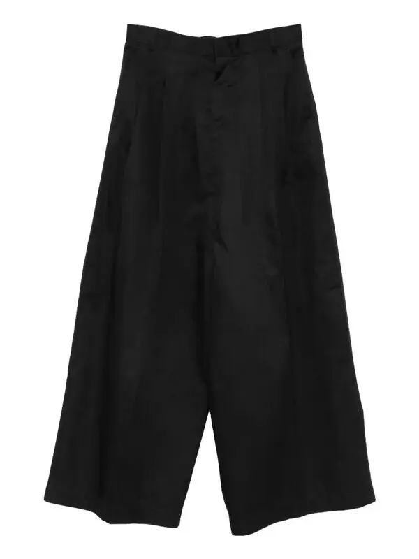 LỰU ĐẠN Pleated Trousers - Black