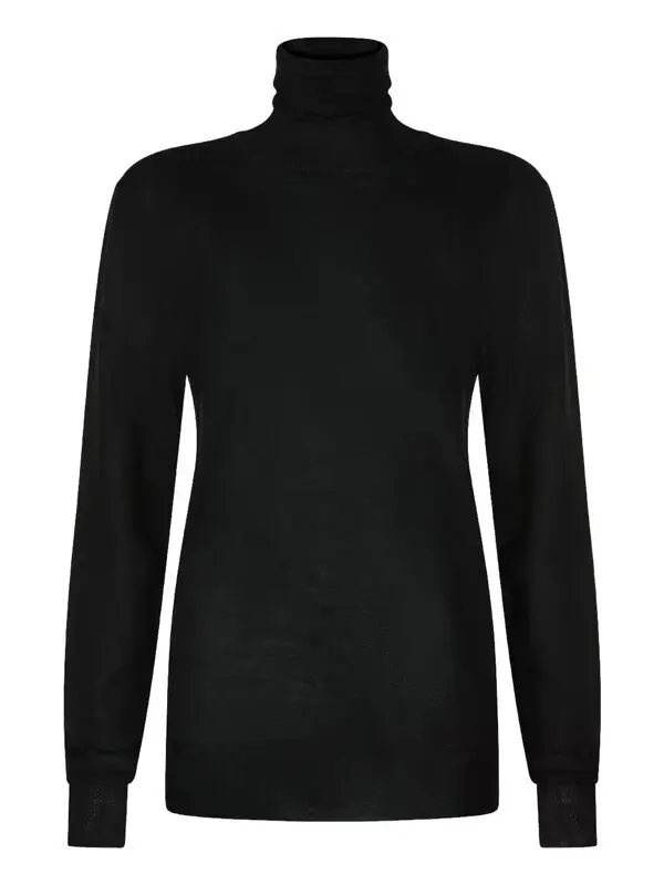 Saint Laurent Wool Turtleneck Sweater - Black
