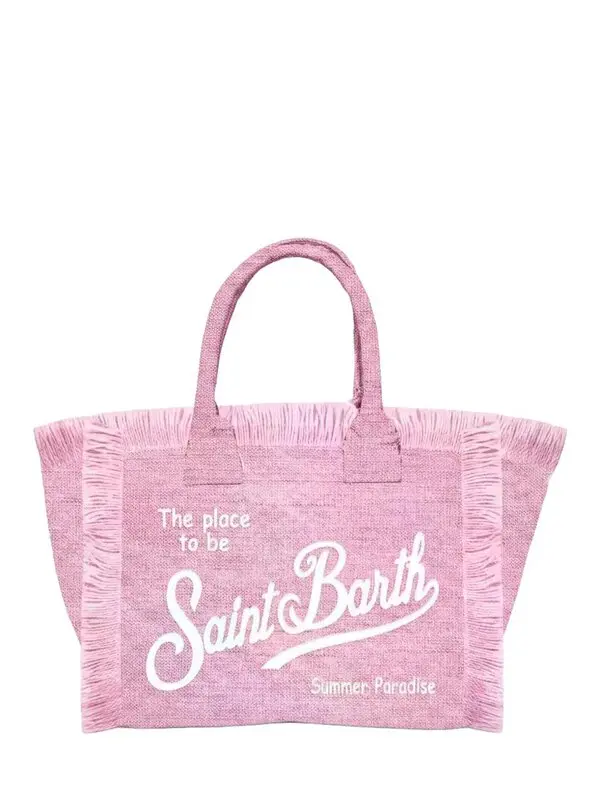 MC2 SAINT BARTH Vanity Fringe-trim Tote Bag - Pink