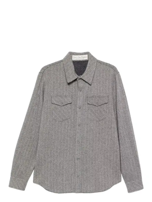 GOD'S TRUE CASHMERE Button-down Cashmere Shirt - Grey