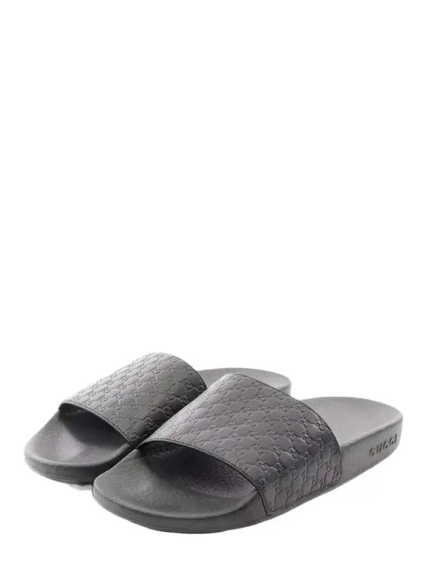 Gucci Micro Ggima Slide Sandals - Black