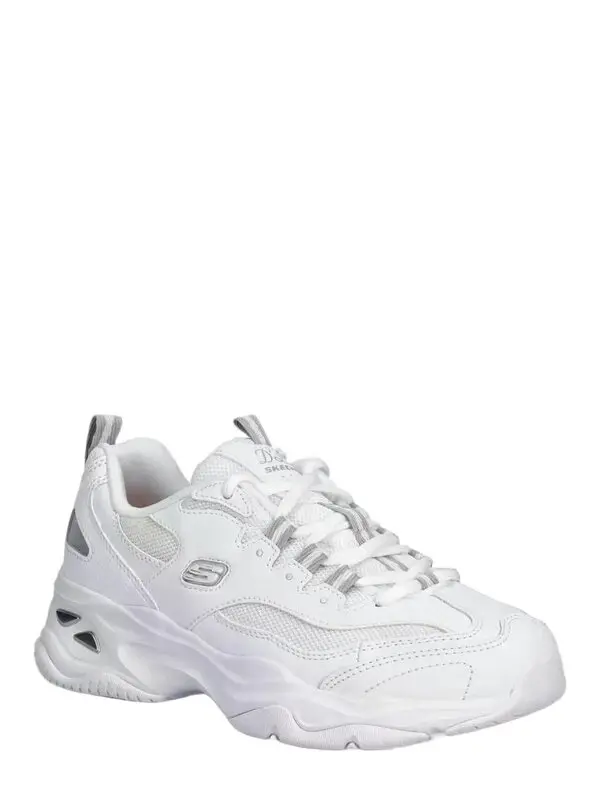 Sketchers D'lites 4.0 Fresh Diva Chunky Sole Sneakers - White
