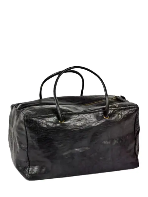 BEA MOMBAERS Crinkled Finish Shoulder Bag - Black