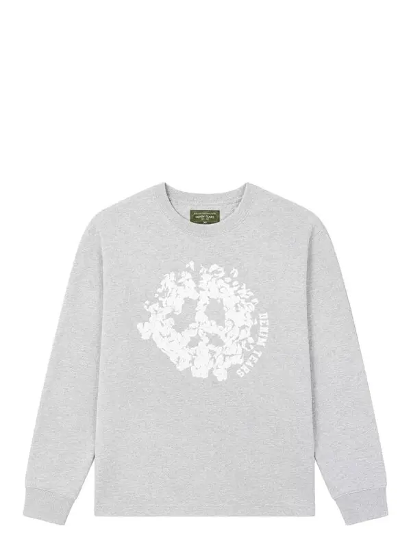 DENIM TEARS Peace Wreath Graphic-print T-shirt - Grey