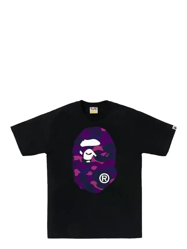 A BATHING APE Ape Head Camouflage-print T-shirt - Black