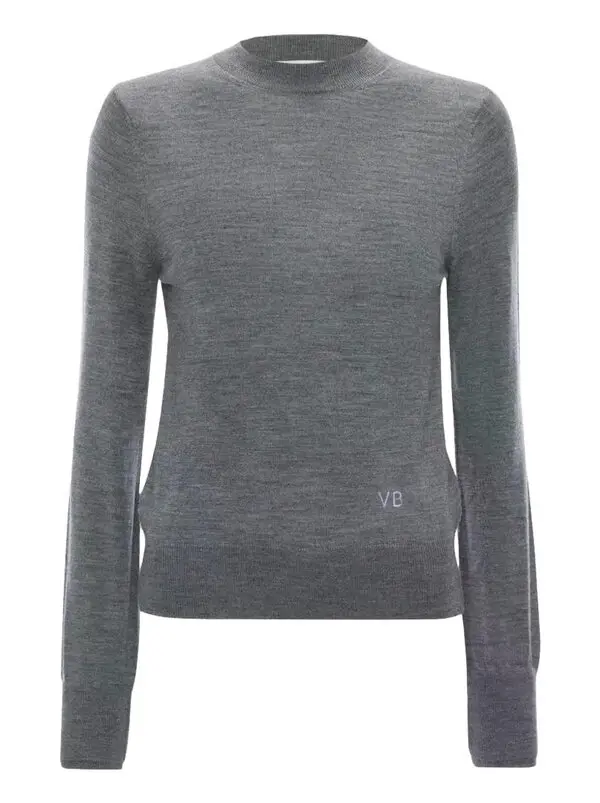Victoria Beckham Austen High Neck Sweater - Grey