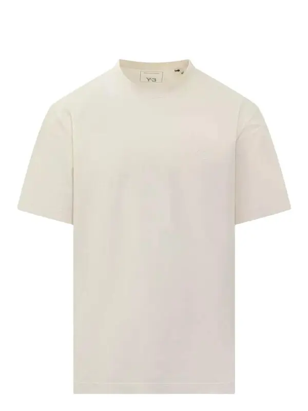 Y3 Logo-detail Short-sleeve T-shirt - Neutrals