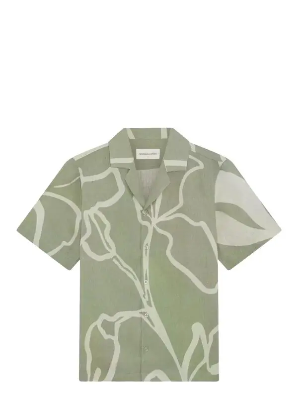 Frescobol Carioca Roberto Floral-print Shirt - Green