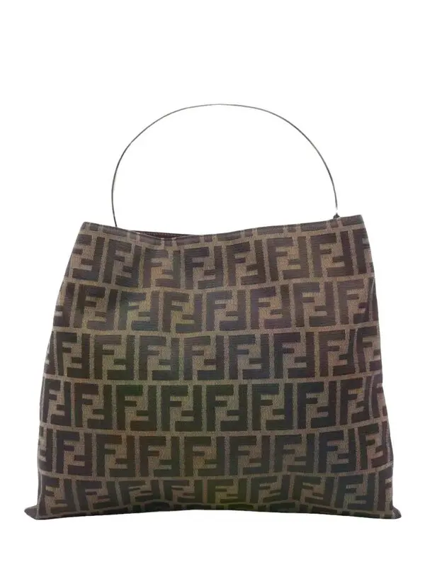Fendi Zucca Tote Bag With Metal Top Handle - Brown
