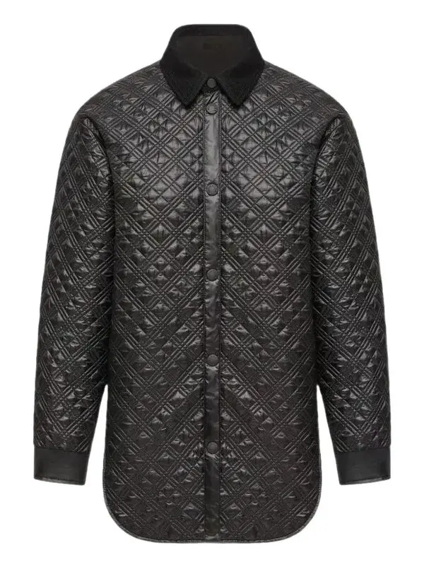 Moncler Quilted Shirt Jacket - Black