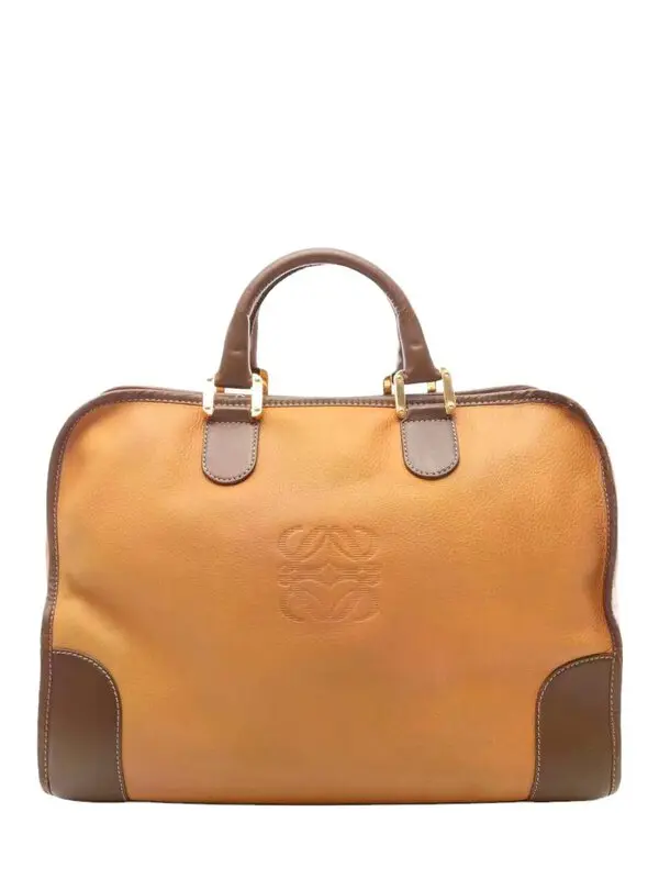 Loewe Amazona 40 Calf Leather Handbag - Neutrals