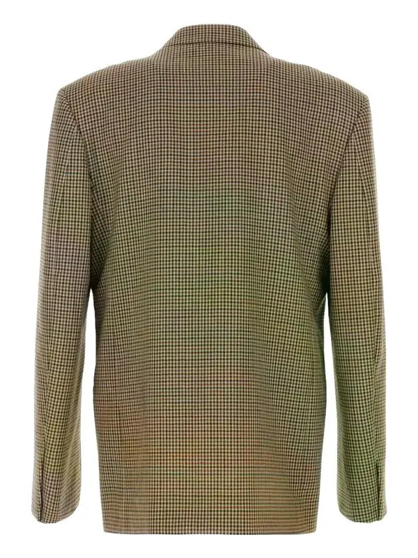 Gucci Check-pattern Embroidered Blazer - Neutrals