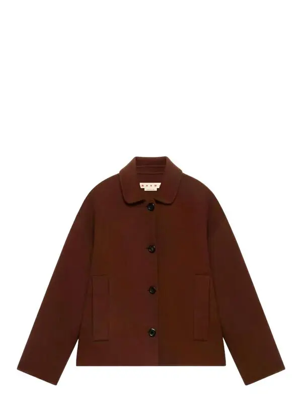 Marni Wool-cashmere Jacket - Brown