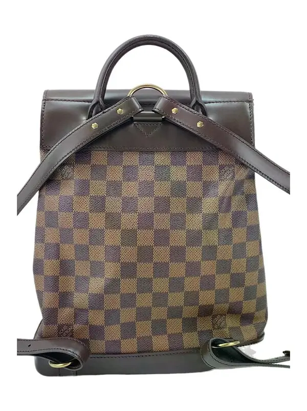 LOUIS VUITTON 2002 Soho Damier Ebene Backpack - Brown
