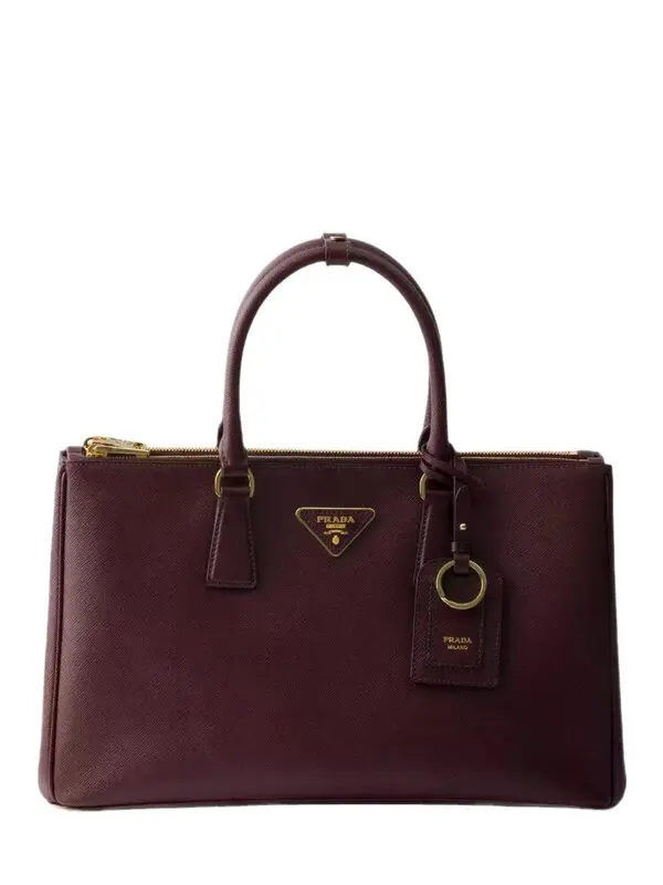 Prada Galleria Large Saffiano Leather Bag - Burgundy