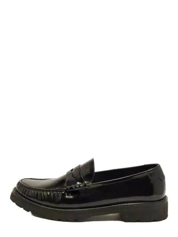 Saint Laurent Le Penny Leather Loafers - Black