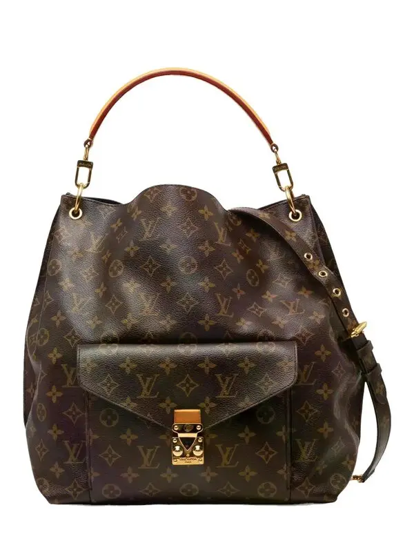 LOUIS VUITTON Monogram Metis Hobo Satchel - Brown