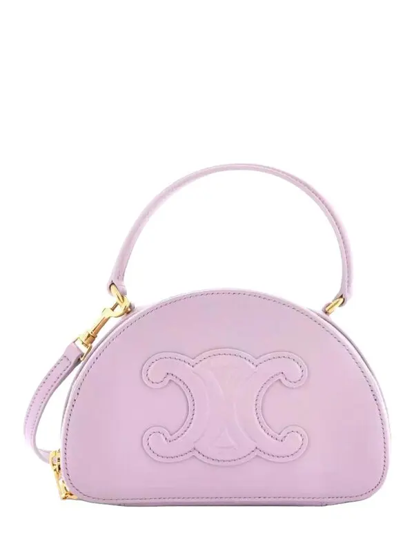 Celine Half Moon Case Leather Small Crossbody Bag - Purple