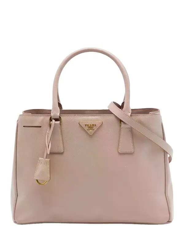 Prada Saffiano Lux Galleria Satchel - Pink