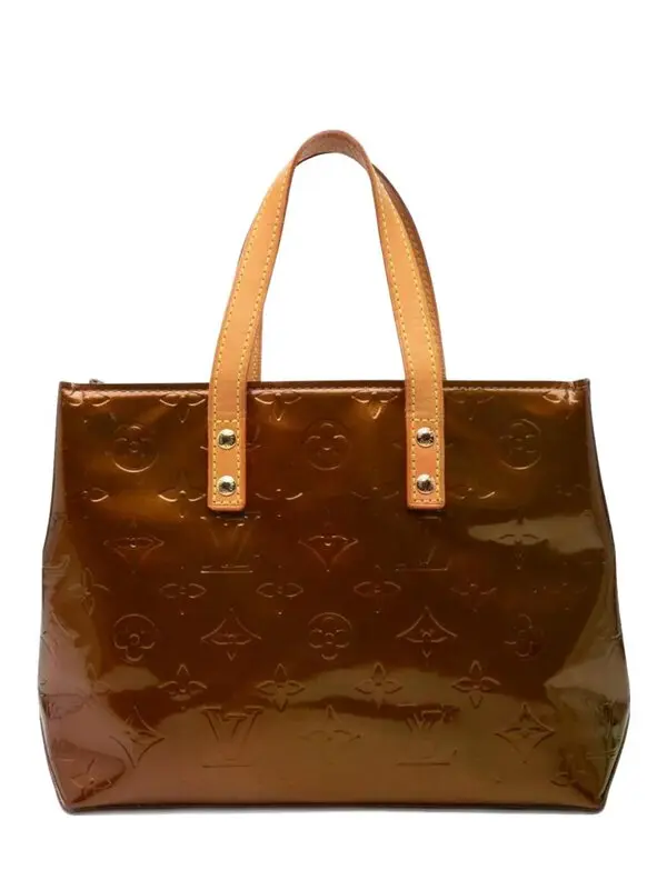 LOUIS VUITTON Monogram Vernis Reade Pm Handbag - Brown