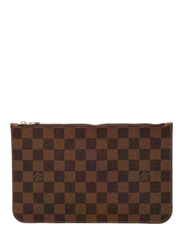 LOUIS VUITTON Damier Ebene Pochette Pouch - Brown