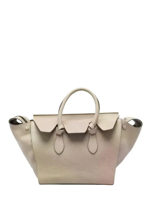 Celine Medium Grained Calfskin Tie Knot Tote Bag - Brown