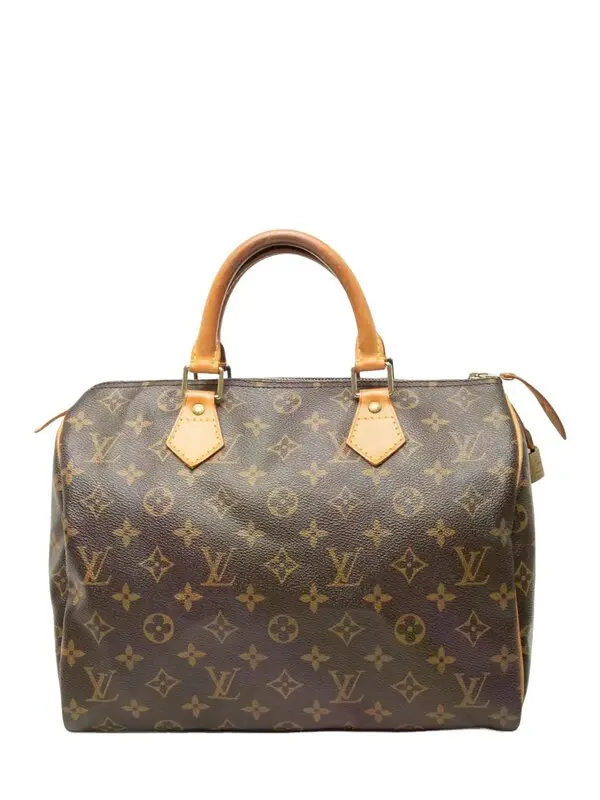 LOUIS VUITTON Monogram Speedy 30 Boston Bag - Brown