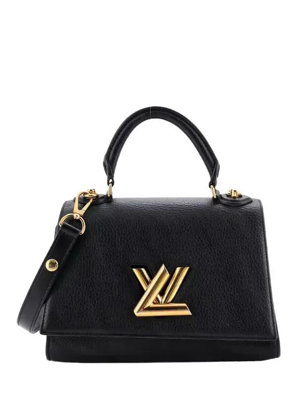 LOUIS VUITTON Taurillon Leather Pm Satchel Bag - Black