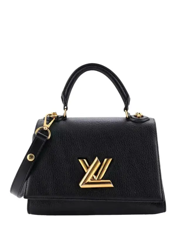 LOUIS VUITTON Taurillon Leather Pm Satchel Bag - Black