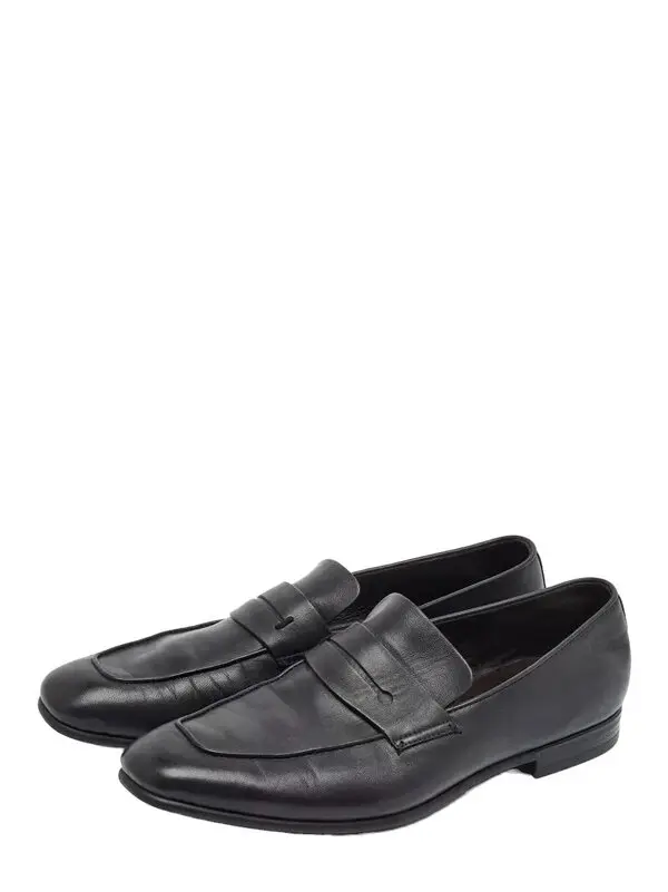 Ermenegildo Zegna L’asola Penny Loafers - Black