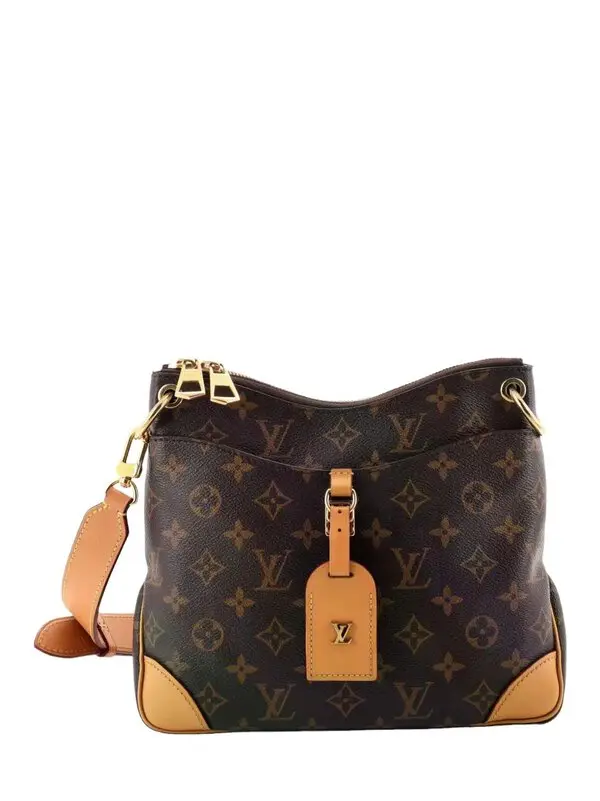 LOUIS VUITTON Monogram Canvas Odeon Nm Pm Crossbody Bag - Brown