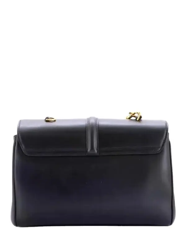 Celine Soft 16 Bag Smooth Calfskin Shoulder Bag - Black