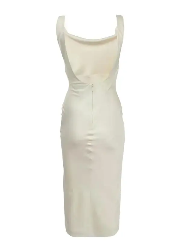 MICHAEL COSTELLO Cowl Neck Dress - Neutrals
