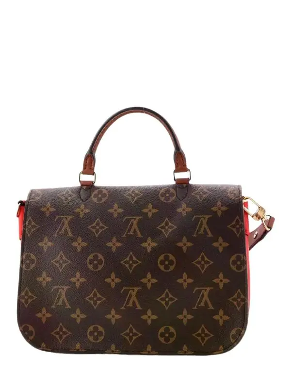 LOUIS VUITTON Vaugirard Monogram Canvas Leather Satchel - Red