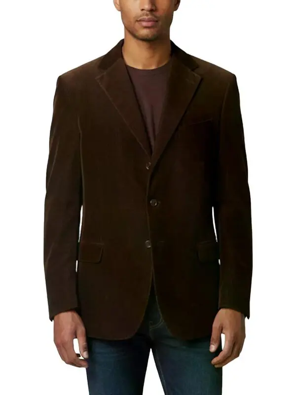 Zegna Corduroy Single-breasted Blazer - Brown