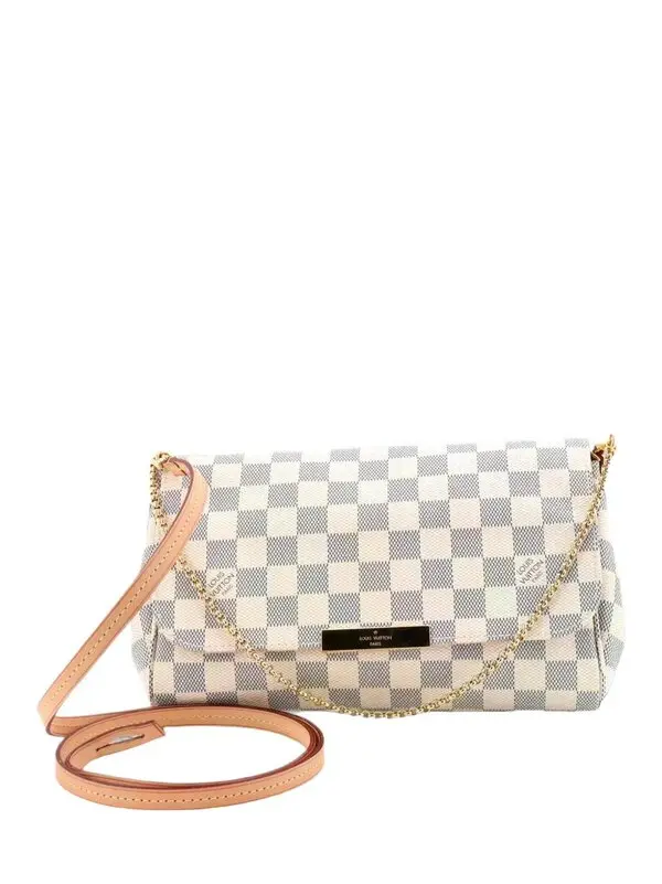 LOUIS VUITTON Favorite Handbag Damier Mm Crossbody Bag - White