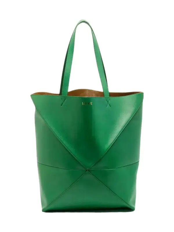 Loewe Geometric Construction Tote Bag - Green